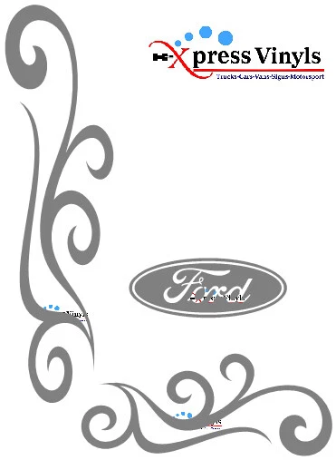 FORD TRANSIT STYLE van truck window decals x 2. graphics stickers ...