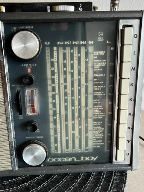 TRANSISTOR RADIO GRUNDIG Ocean boy transistor 3000 anni '60 con prova ...