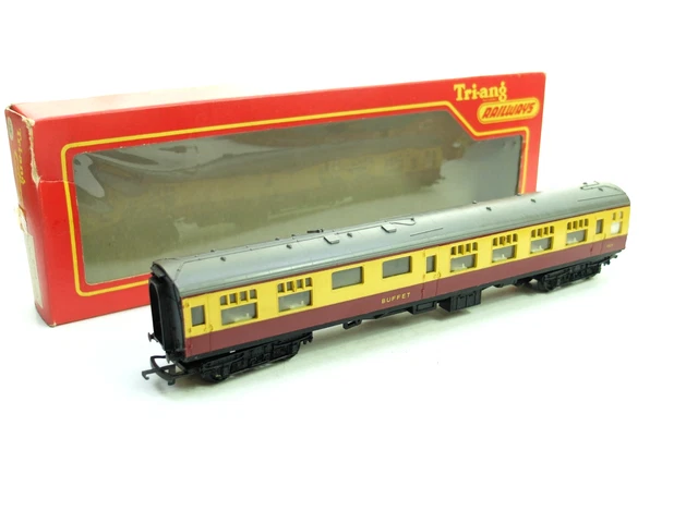 TRIANG R 628 Buffet Coach Crimson & Cream With Seats 1825 £9.99 ...