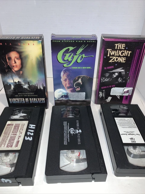 CLASSIC HORROR MOVIES VHS Daughter Of Darkness Cujo The Twilight Z ...