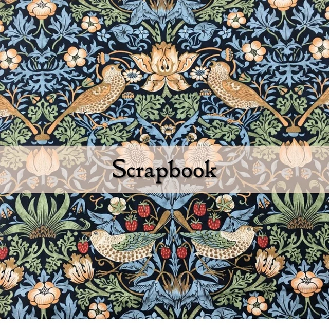 WILLIAM MORRIS STRAWBERRY Thief Scrapbook Memory Book Album personalise ...