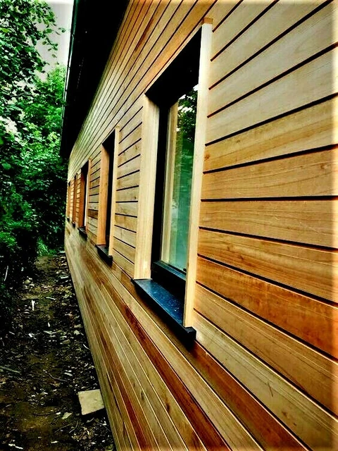 SIBERIAN LARCH CLADDING SECA Shiplap/Shadow Gap 20x146mm Grade AB ...