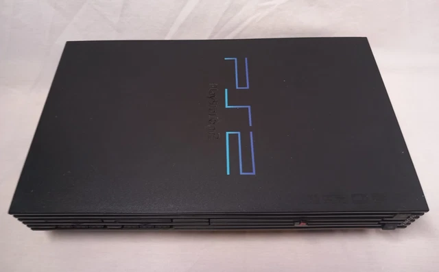 SONY PLAYSTATION 2 PS2 Phat console uniquement noir PAL disque dur ...