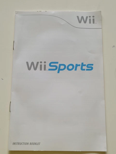 NINTENDO WII INSTRUCTION booklet manual wii sports £3.99 - PicClick UK
