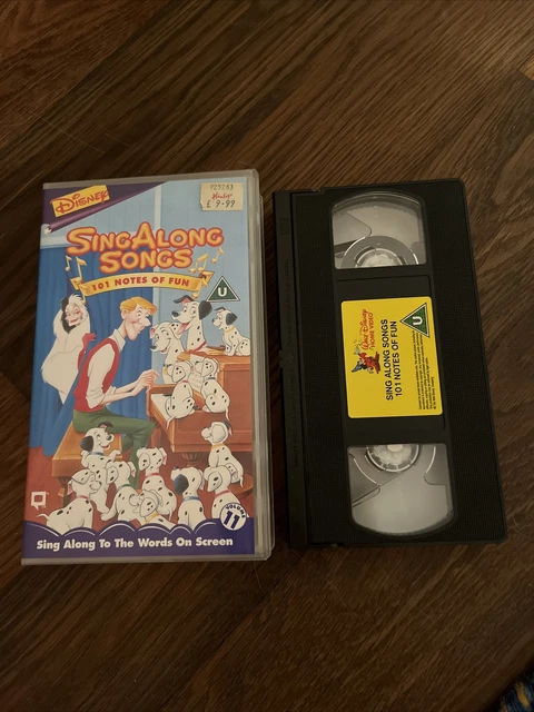 DISNEY SING ALONG SONGS VHS VIDEO - 101 notes of fun - Vol. 11 WALT ...