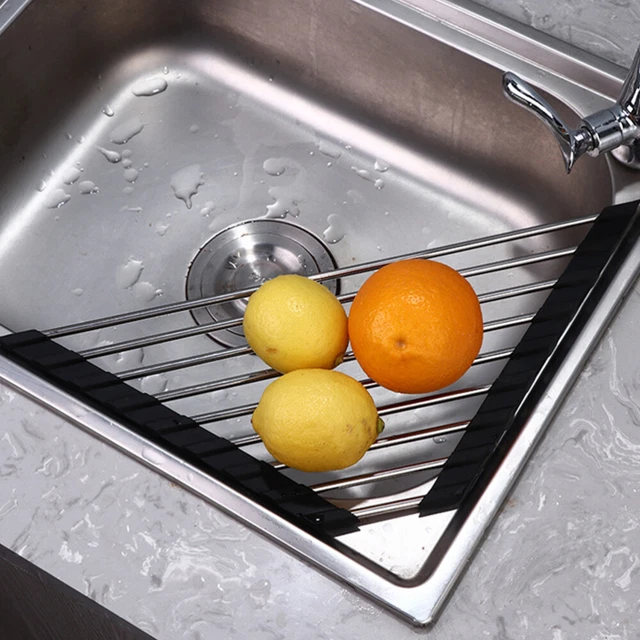ÉGOUTTOIR D'ÉVIER DE Cuisine Support Rangement Pliable Pour Étagère EUR 12,78 - PicClick FR
