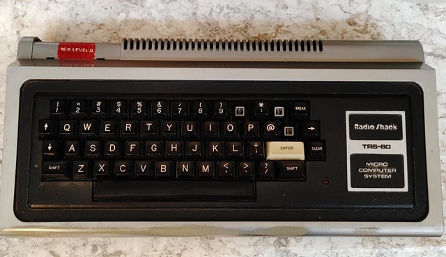 VINTAGE RADIO SHACK TRS-80 Model 1 16K Level II Micro Computer Powers ...