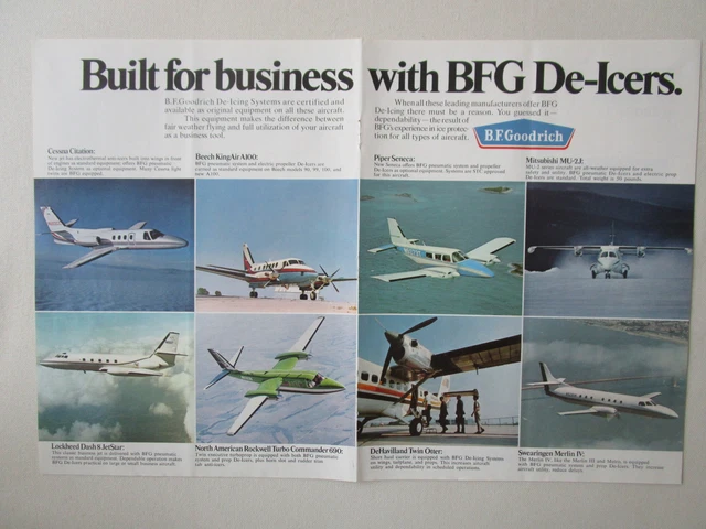 10/1973 PUB BF Goodrich Aerospace De-Icing Systems Merlin Iv Mu-2J ...