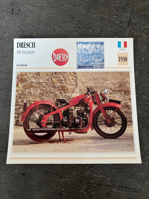 CARTE FICHE MOTO collection ATLAS DRESCH 500 BICYLINDRE EUR 2,50 - PicClick FR