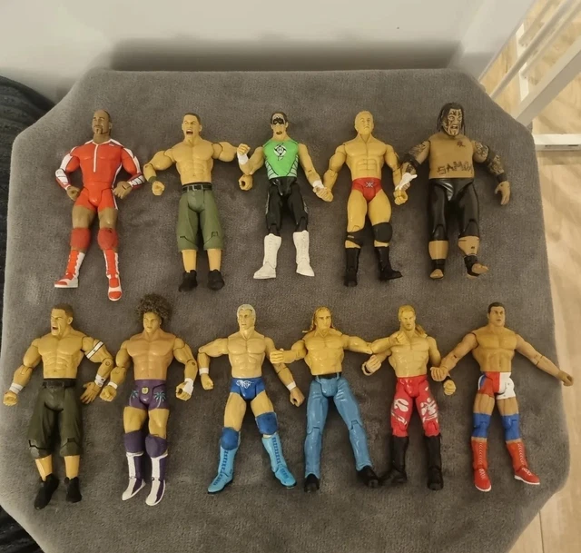 WWE VINTAGE WRESTLING Figure Bundle Jakks Pacific Titan Tron Wwf Vgc #1 ...