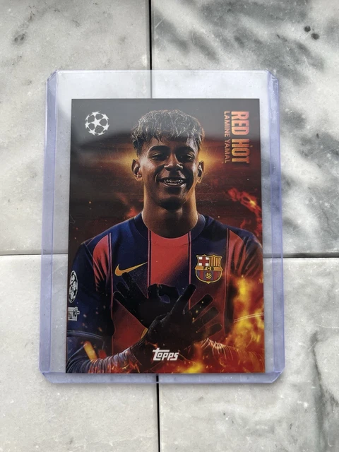 TOPPS MATCH ATTAX 2025/26 Lamine Yamal Red Hot Barcelona Ultra Rare RH ...