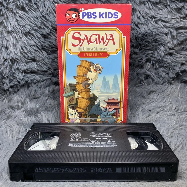 SAGWA THE CHINESE Siamese Cat Feline Frenzy VHS Tape 2005 PBS Kids ...