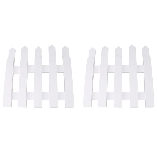 MINI BORDURE DE Clôture Jardin Garde-corps Pelouse Miniature En Bois ...