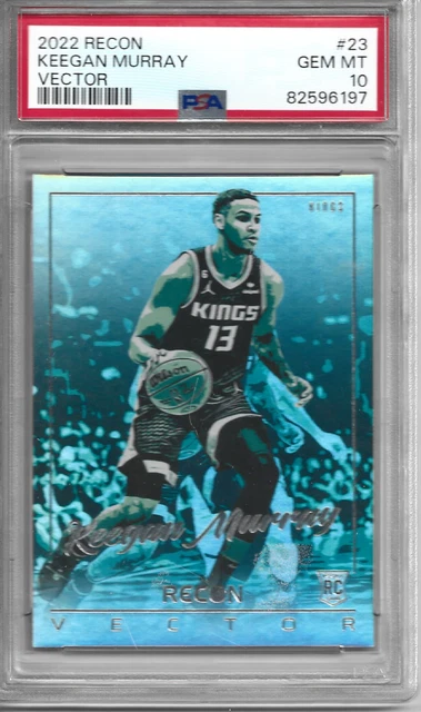 2022-23 PANINI RECON Keegan Murray recrue vectorielle PSA 10 GEM MT RC ...