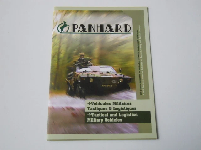 RENAULT TRUCK DÉFENSE PANHARD véhicule militaire brochure catalogue ...