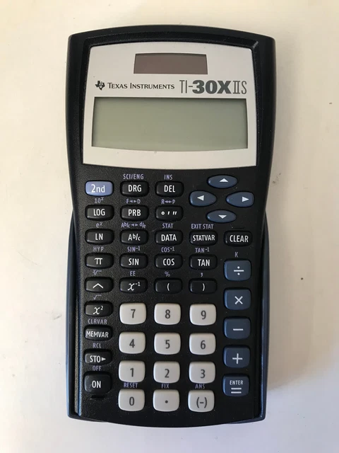 TEXAS INSTRUMENTS TI-30X IIs Calcolatrice scientifica CON COVER ...