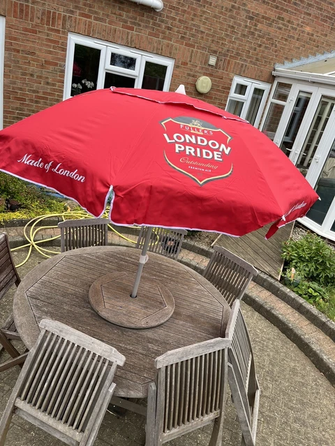FULLERS 'LONDON PRIDE' Patio Beer Garden Brolly - Angle Tilt - NEW £14. ...