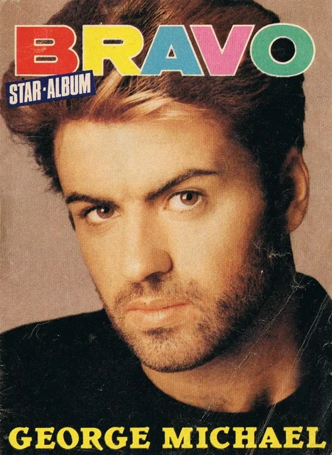 BRAVO STAR ALBUM 80's Vintage GERMAN MUSIC MAGAZINE cover GEORGE ...