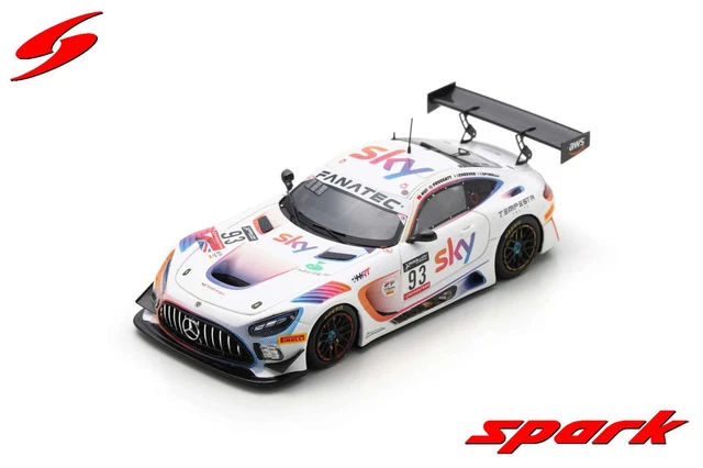 SPARK 1/43 MERCEDES-AMG GT3 #93 SKY 3rd Gold Cup class 24H Spa 2022 ...