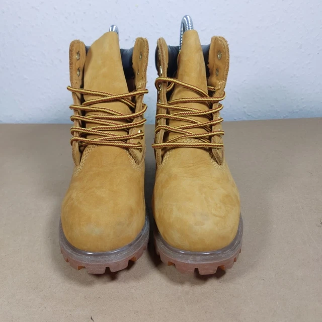 TIMBERLAND BROWN UNISEX boots leather work lace up boot outdoor size UK ...