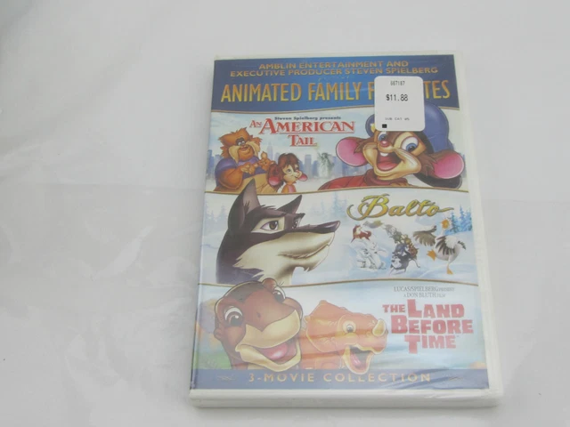 NEW -ANIMATED FAMILY Favorites 3-Movie Collection (DVD) An American ...