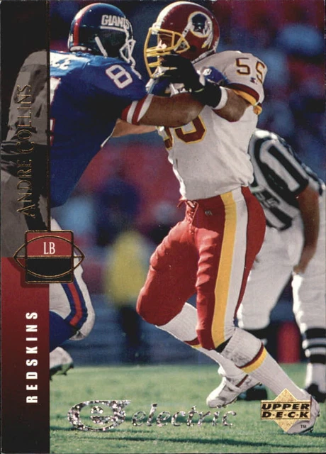 CARTE DE FOOTBALL électrique Upper Deck argent Redskins 1994 #88 André ...