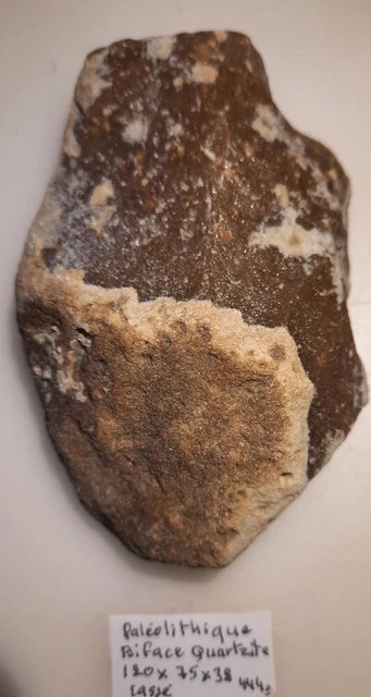 COLLECTION FRANCE PRÉHISTOIRE Paléolithique Biface en Quartzite de ...