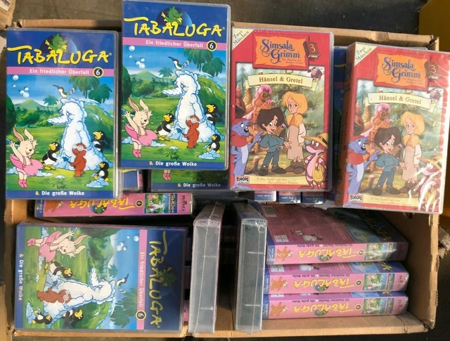 POSTEN VHS KASETTEN Tabaluga und Simsala Grimm über 50 Stück EUR 15,00 ...
