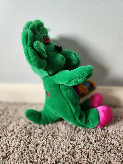 VTG 1993 BARNEY & Friends 12" Baby Bop Plush Dinosaur Toy Lyons Group ...