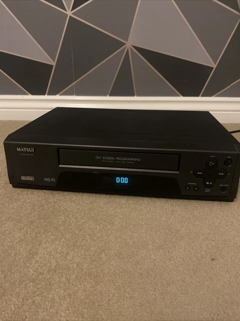 MATSUI VX-1107A VHS Video Cassette Tape Player *INTERNAL CLOCK NEEDS TO ...