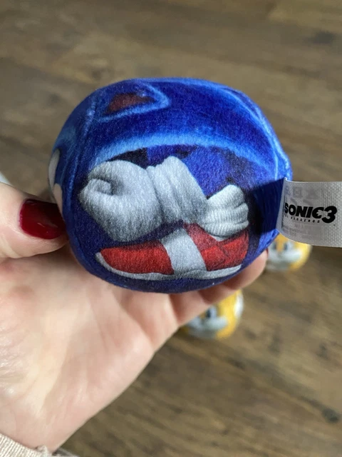 SONIC THE HEDGEHOG 3 - Sonic (x1) And Tails (x3) Soft Plush Toys ...