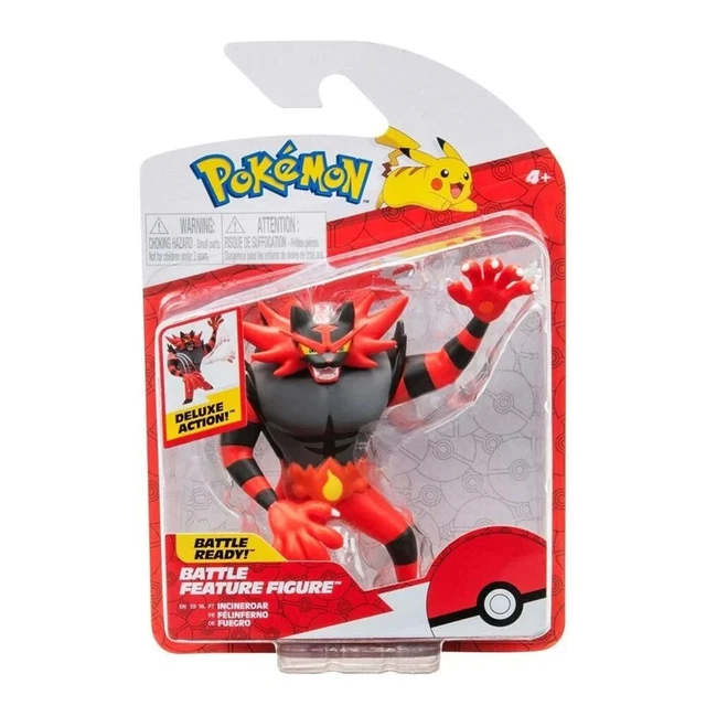 POKEMON INCINEROAR EPIC Battle Feature Action Figure New Jazwares Toy ...