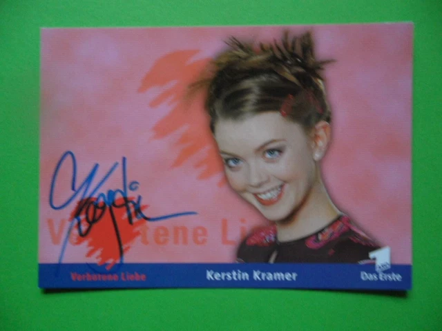 AUTOGRAMMKARTE, KERSTIN Kramer , Schauspielerin, Orginal, handsigniert ...