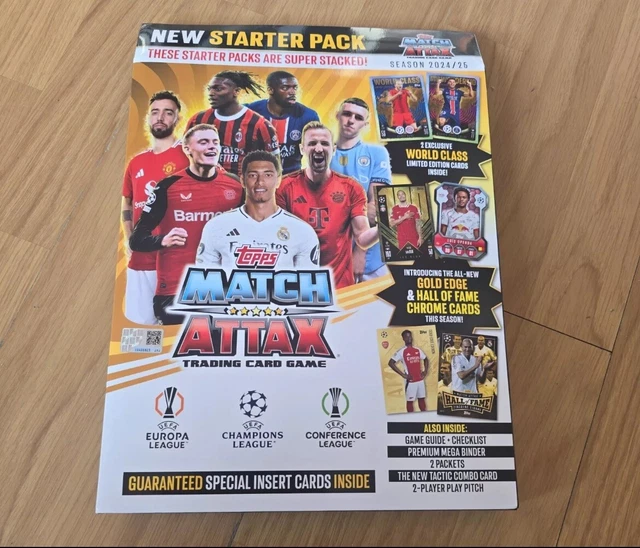 TOPPS MATCH ATTAX 2024/25 Trading Cards Game Starter Pack: Binder + Ltd ...