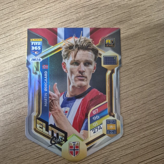 PANINI FIFA 365 Adrenalyn XL 2026 Elite Cut card JWL16 Martin Odegaard ...