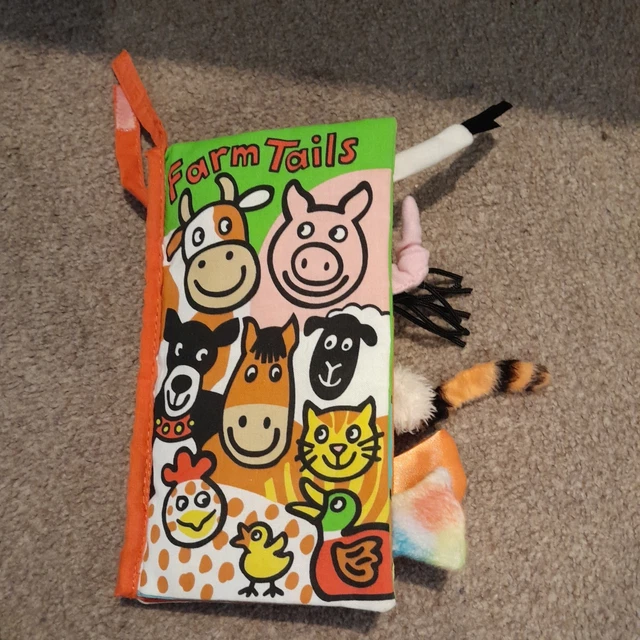 JELLYCAT FARM TAILS Soft Book Suitable From Birth £2.79 - PicClick UK