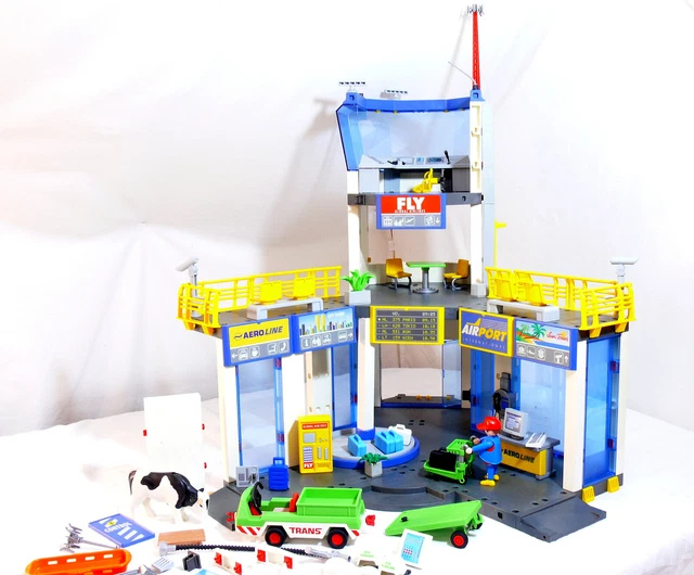 PLAYMOBIL 3186 AÉROPORT / Tour Aéroport Avec Extension EUR 63,80 ...