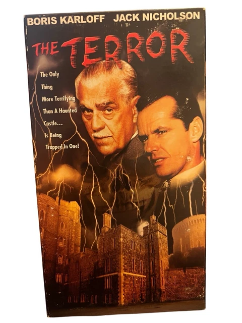 THE TERROR VHS Tape 1963 Independent Horror Movie Jack Nicholson Boris ...