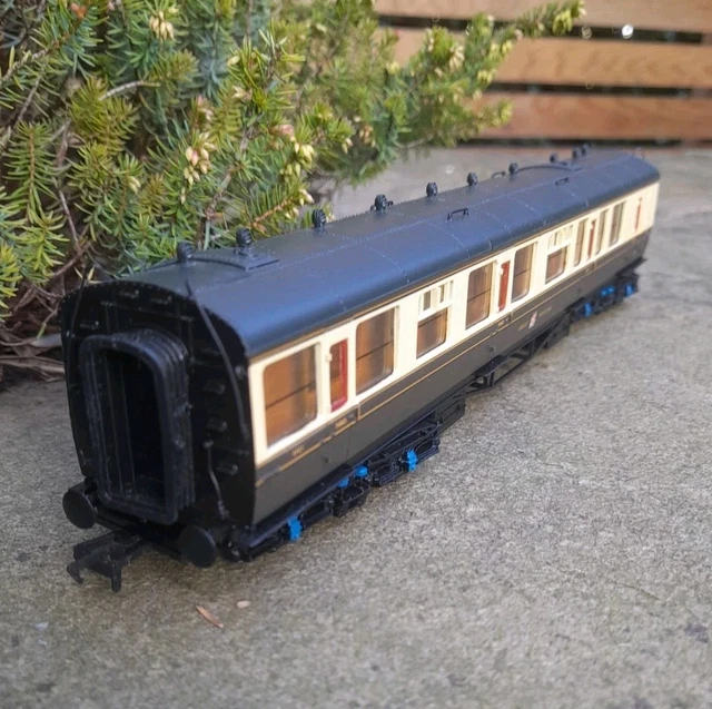 BACHMANN GWR CORRIDOR Composite Guard 6421 Chocolate Cream Brake Coach ...