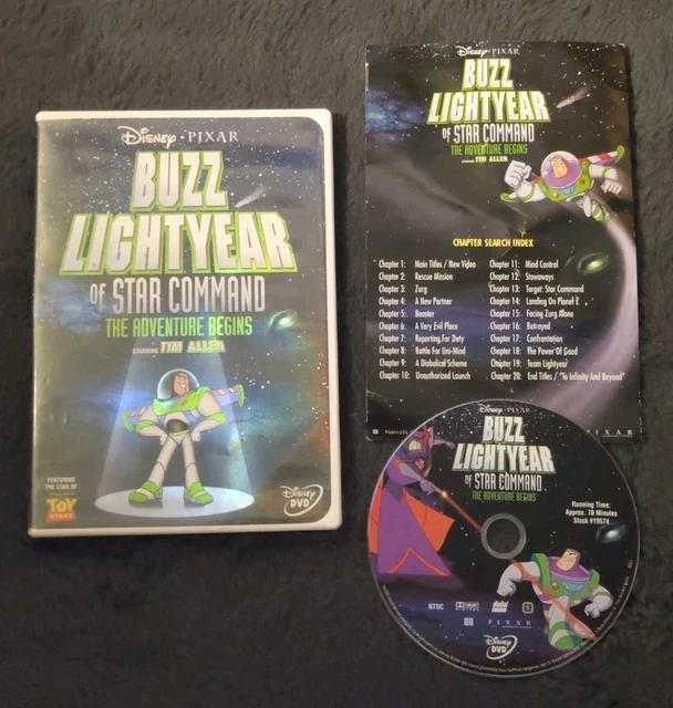 BUZZ LIGHTYEAR OF Star Command: The Adventure Begins (DVD, 2000) Disney ...