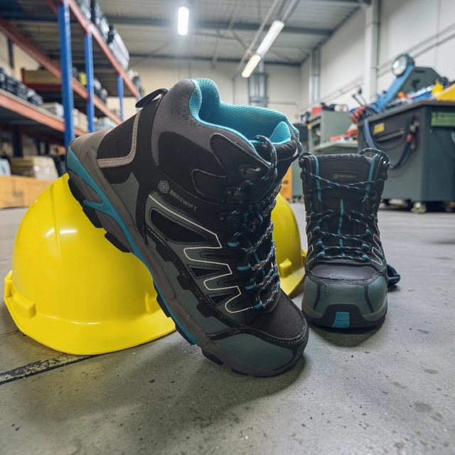 MEN’S SAFETY WORK Boots Steel Toe Cap Industrial Trainers Anti Slip ...