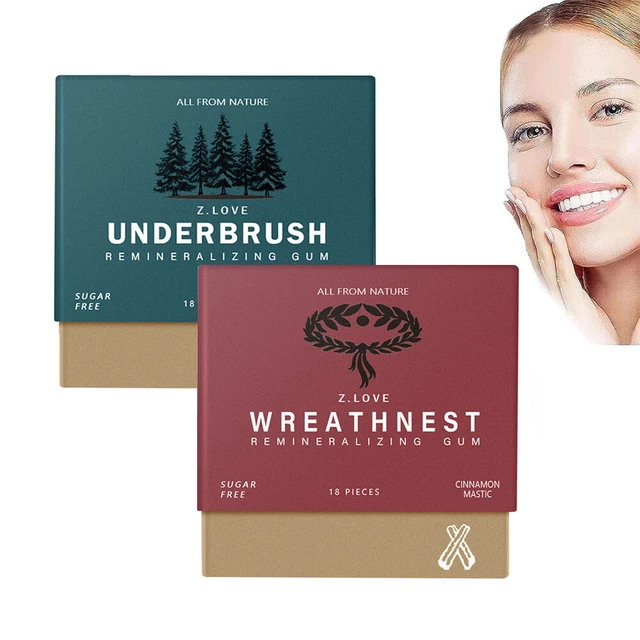 MASTIC MINT UNDERBRUSH Remineralizing Chewing Gum With Nano ...