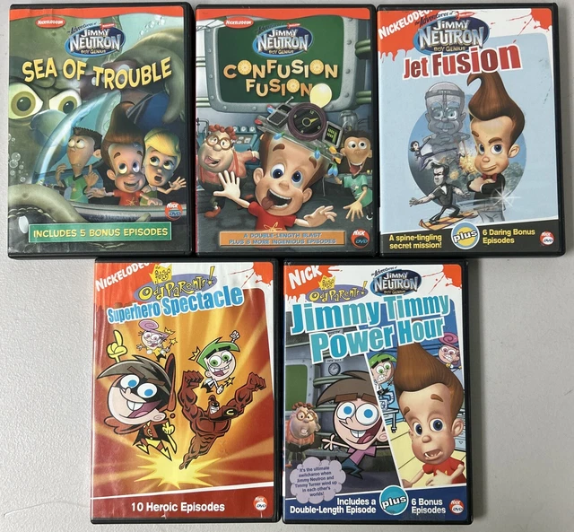 LOT DE 5 DVD Jimmy Neutron & Fairly OddParents : The Jimmy Timmy Power ...