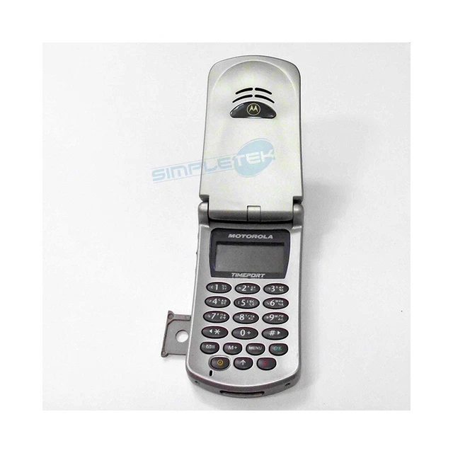 TÉLÉPHONE CELLULAIRE MOTOROLA StarTAC 130 Gris Silver Gsm 1998 Usagé ...