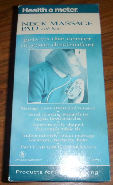 HEALTH O METER Neck Massage Pad with Heat ~ Hands Free Therapy NEW $23. ...