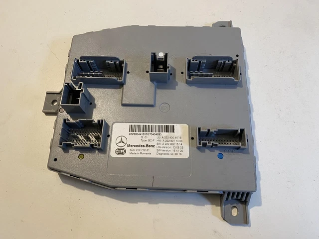 MERCEDES BENZ W222 S-Class Sam Fuse Control Unit Module Ecu A2229004415 ...