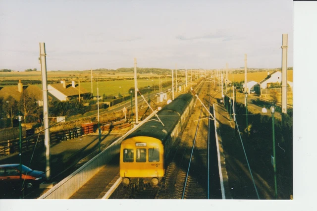 RAILWAY PHOTO DMU 53189 59688 51234 @ Drem 5/10/89 Edinburgh - North ...