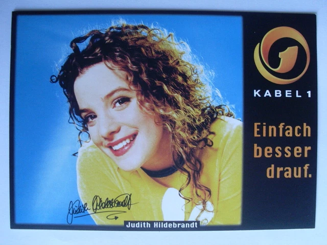 AUTOGRAMM - JUDITH Hildebrandt - Gameshow HUGO Kabel 1 1995 - Sturm der ...