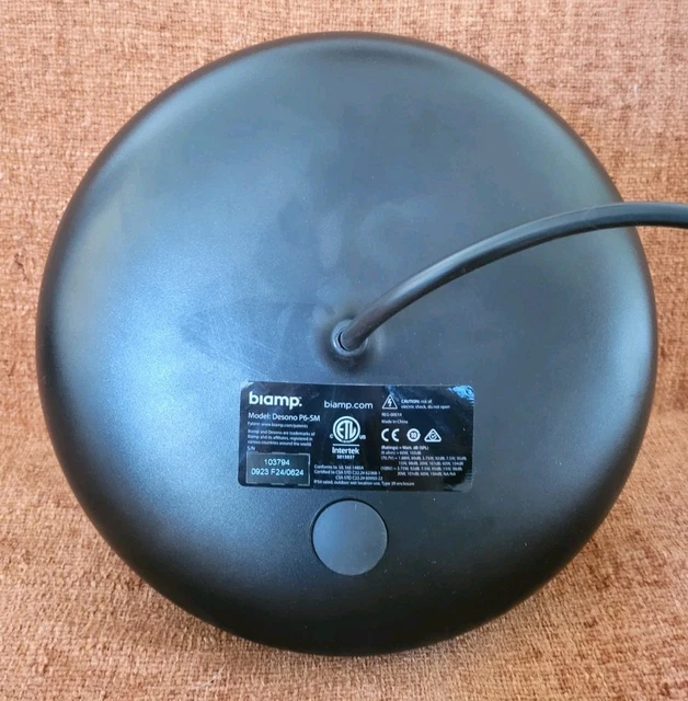 BIAMP DESONO P6-SM Two-Way 6.5" Pendant Mount Loudspeaker Black Ceiling ...