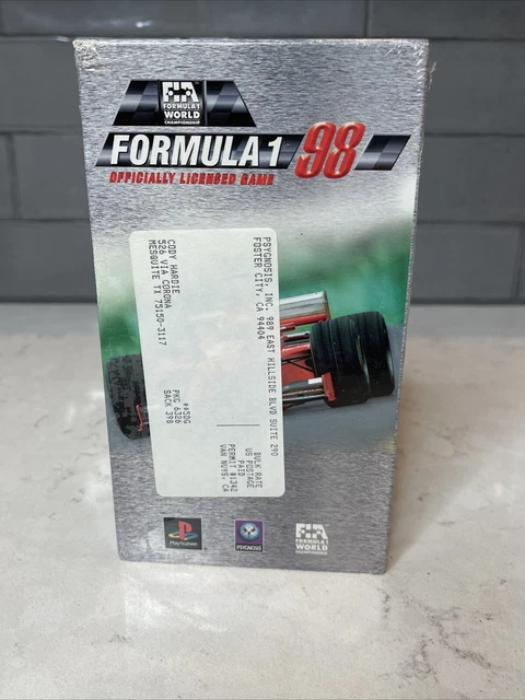 FORMULA 1 98 PlayStation 1 Officially Licensed VHS Movie Promo RARE NEW ...